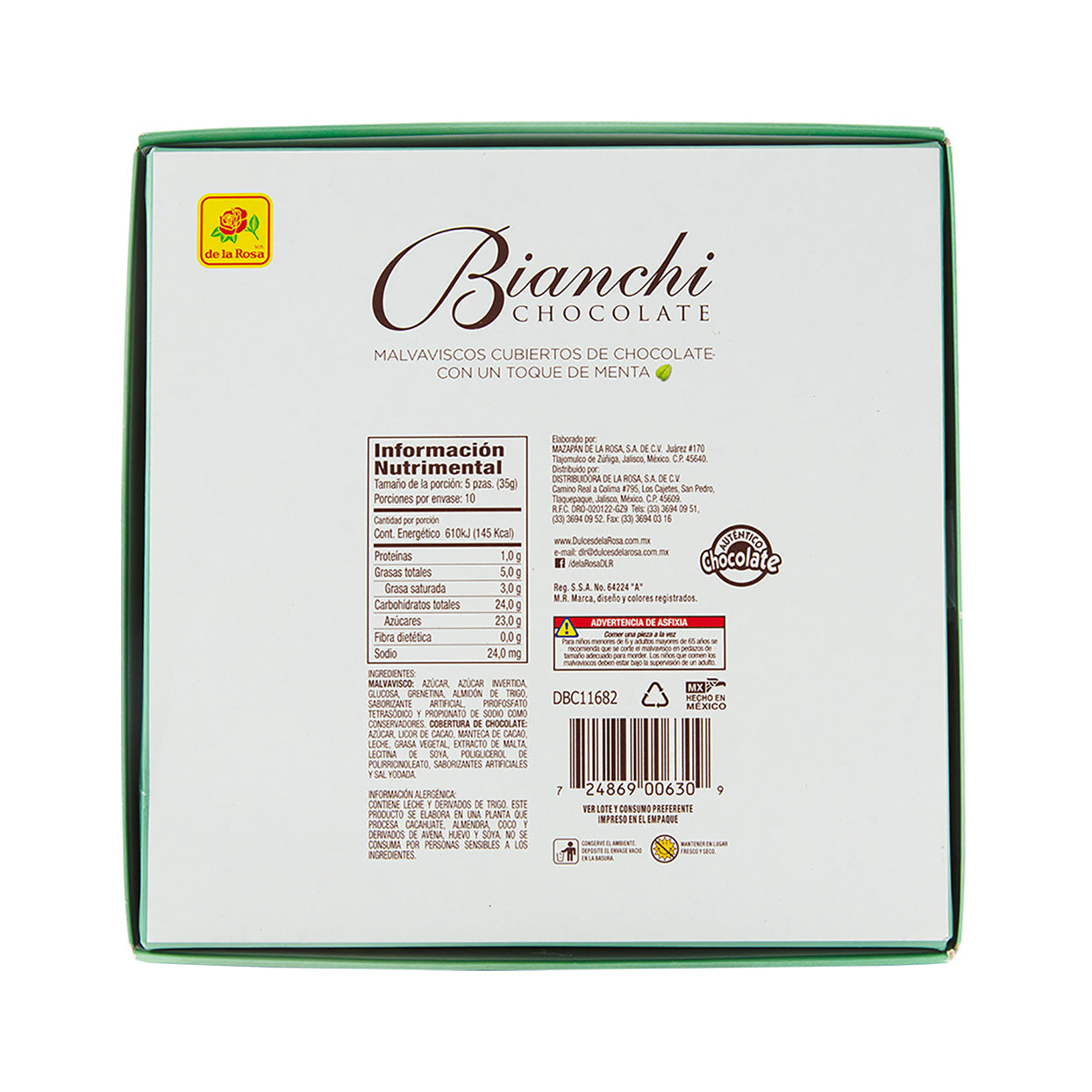 Bombón Bianchi Chocolate con Menta de Dulces de la Rosa – Tienda de la ...