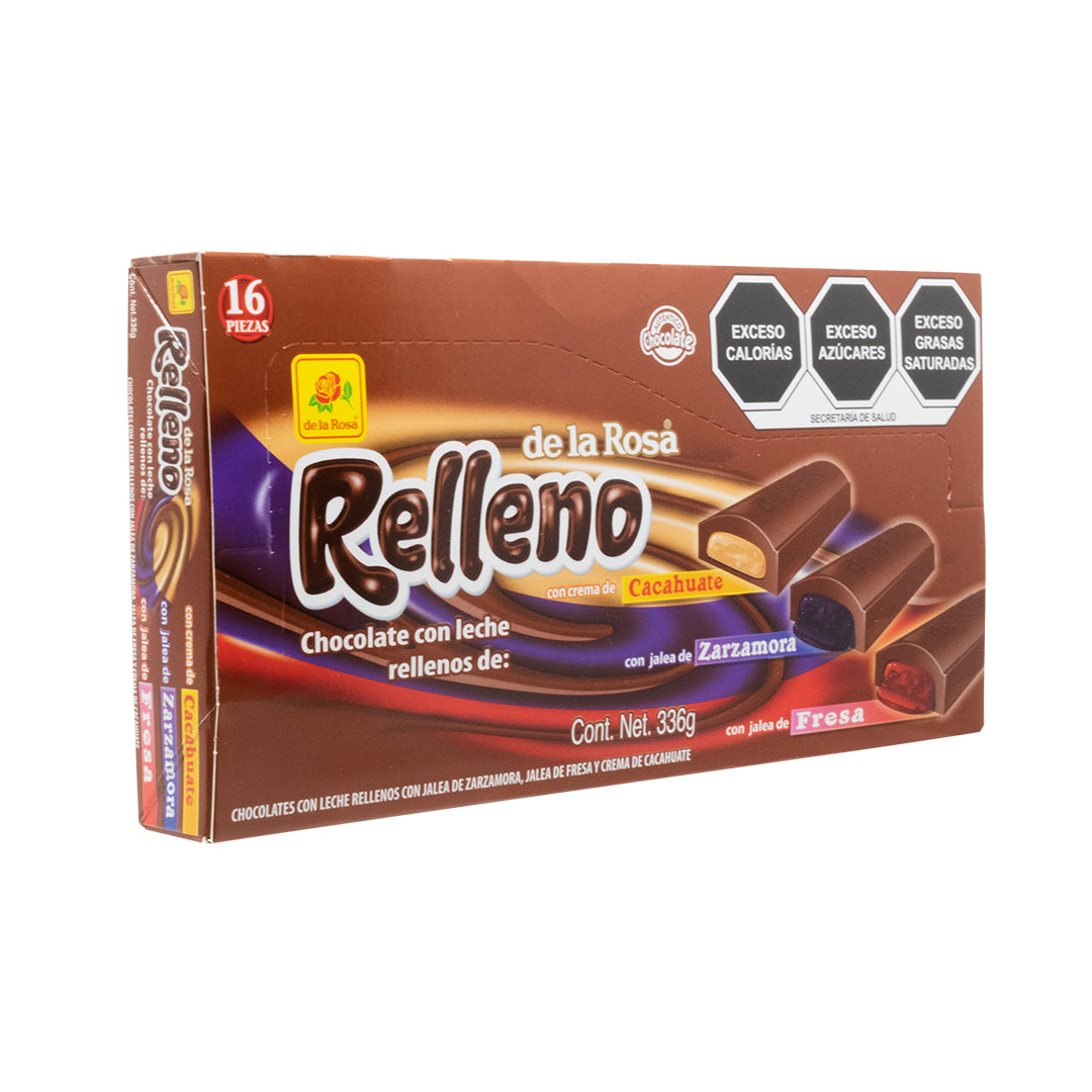 Chocolate con Relleno Fresa, Mazapán y Zarzamora 16 piezas 21 grs ...
