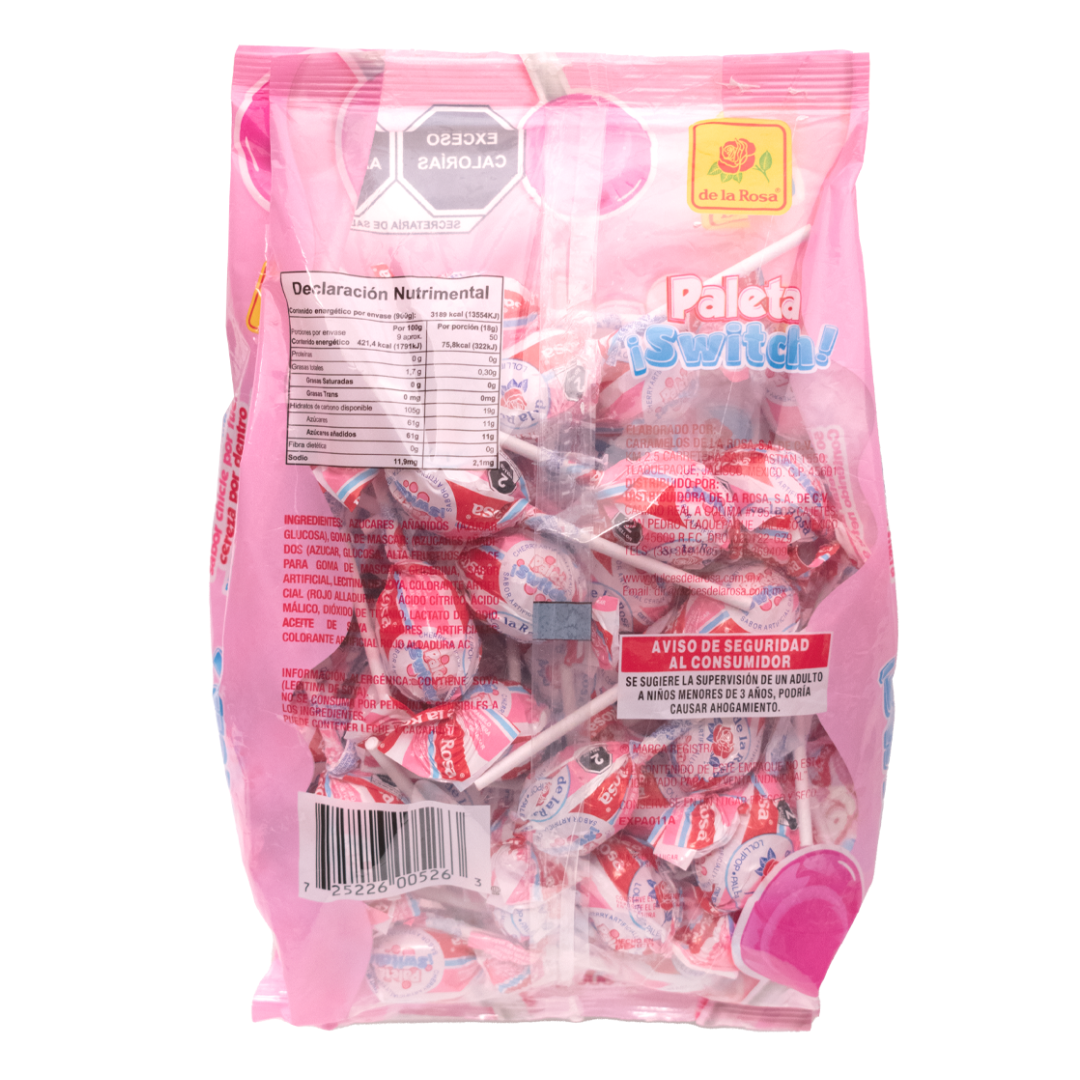 Paleta ¡Switch! Sabor Chicle 50 piezas - Dulces de la Rosa – Tienda de ...