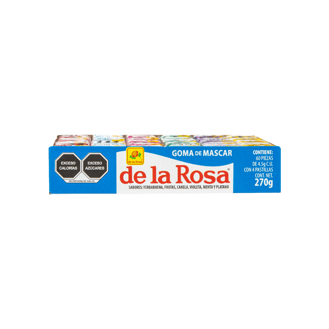 Chicle Cuatro Pastillas de Colores - De la Rosa – Tienda de la Rosa®